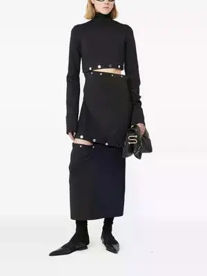 Max Mara Cut-out Jersey Dress