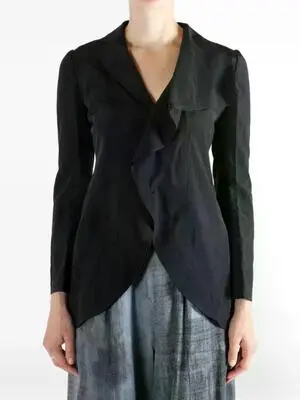Yohji Yamamoto Ruffled-detail Jacket
