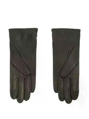 Ami Heart-buckle Leather Gloves
