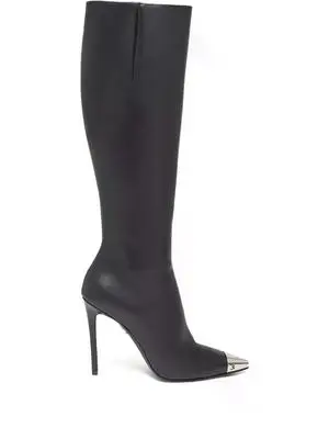 David Koma 100mm Leather Knee-high Stiletto Boots