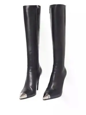 David Koma 100mm Leather Knee-high Stiletto Boots