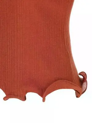 Fendi Ruffled T-shirt - Orange