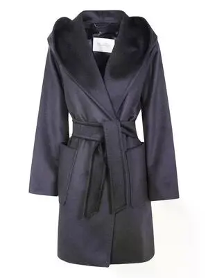 Max Mara Rialto Hooded Belted Coat