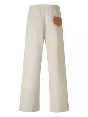 Mihara Yasuhiro Logo-patch Cotton Trousers