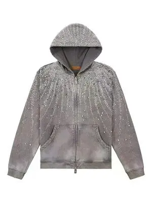 BIRTH OF ROYAL CHILD Crystal-embellished Hoodie - Black