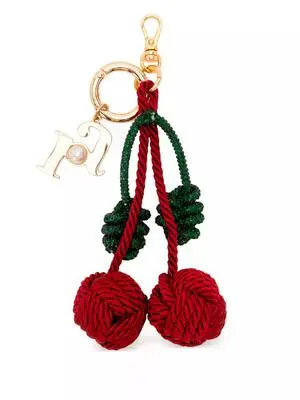 Rosantica Cherry-motif Keyring - Red