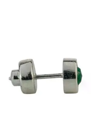 PARTS OF FOUR Emerald-embellished Stud Earrings