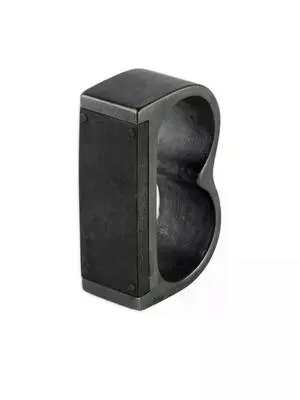 PARTS OF FOUR Plate Double Ring - Silver