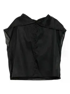 JIL SANDER Cotton Caped Top