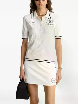 SPORTY & RICH Cable-knit Polo Shirt