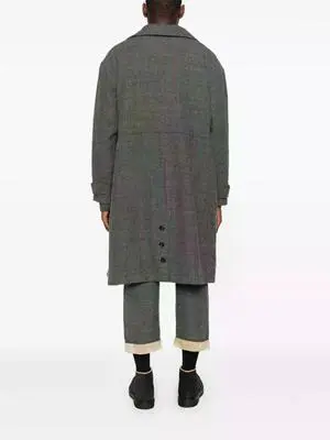 A TENTATIVE ATELIER Checked Button-up Coat