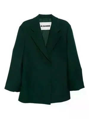JIL SANDER Double Wool Tailored Coat