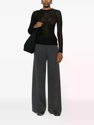 GRAN SASSO Wool Wide-leg Trousers