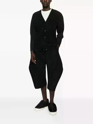 Issey Miyake Cropped Wide-leg Trousers
