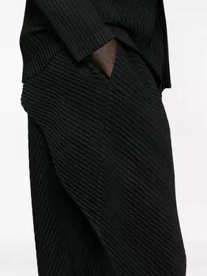 Issey Miyake Cropped Wide-leg Trousers