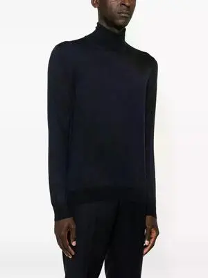 GIUUNO Roll-neck Sweater - Blue