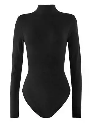 Wolford High-neck Long-sleeve Bodysuit - Black