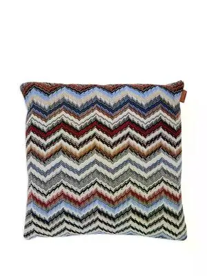 Missoni Zigzag-pattern Cushion - White