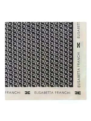 Elisabetta Franchi Logo-print Silk Scarf