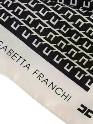 Elisabetta Franchi Logo-print Silk Scarf