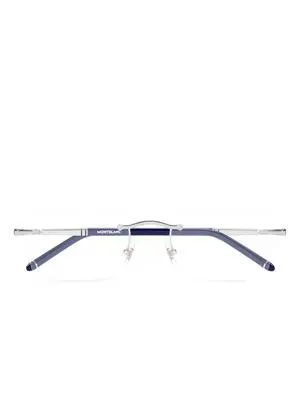 Montblanc Rectangle Eyeglasses - Silver