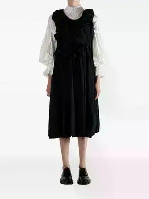 Comme Des Garçons Wool Midi Dress
