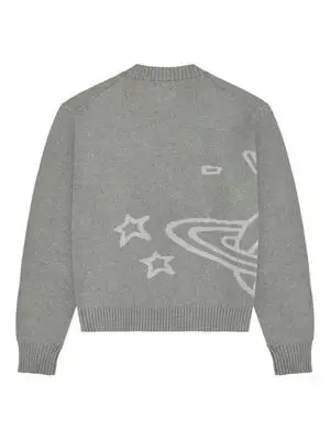 BROKEN PLANET Crew-neck Graphic Print Sweater