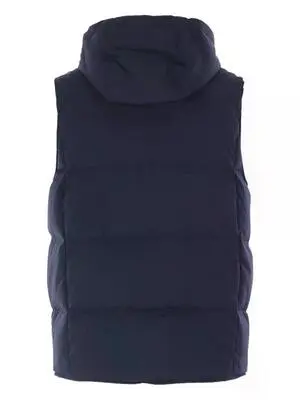 Eleventy Hooded Buttoned Gilet