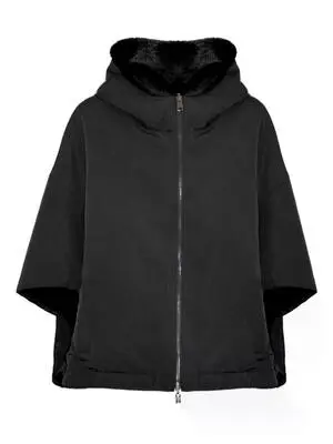 LOU ANDREA Hooded Reversible Cape