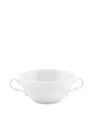 GINORI 1735 Textured-handled Soup Cup - White