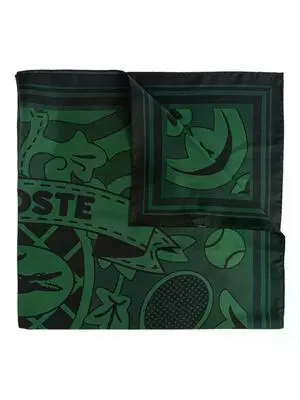 Lacoste Logo-print Scarf - Green