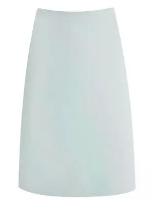 Miu Miu Silk Flared Skirt - Blue