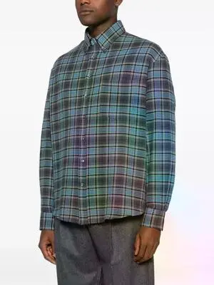 LC23 Plaid-check Button-up Shirt