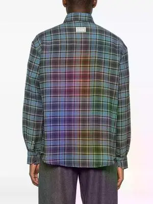 LC23 Plaid-check Button-up Shirt