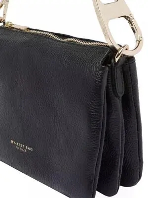 MY BEST BAG FIRENZE Logo-stamp Leather Tote Bag - Black