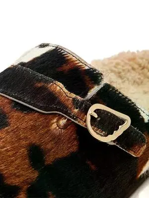 ANCIENT GREEK SANDALS Vasilitsa Pony Fur Mules - Brown