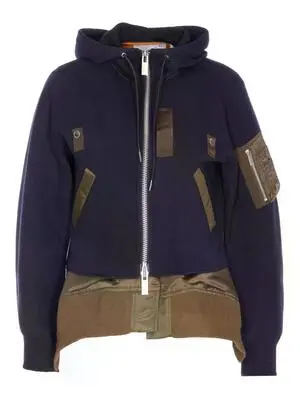 Sacai Zip-up Hoodie - Blue