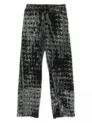 Diesel Patterned Straight Leg Trousers