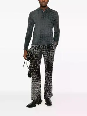 Diesel Patterned Straight Leg Trousers