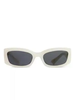 Khaite Rectangle-frame Sunglasses - White