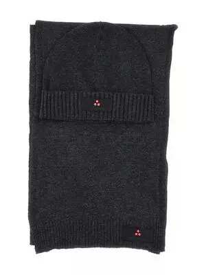 Peuterey Ribbed Hat And Scarf Set
