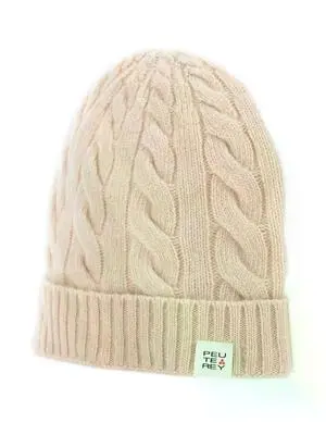 Peuterey Annecy Cable-knit Beanie - Neutrals