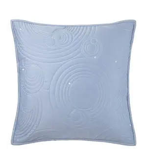 YVES DELORME COUTURE Ondes Square Pillowcase - Blue