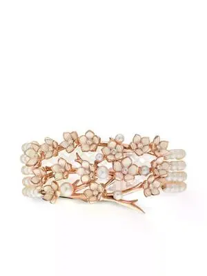 SHAUN LEANE Cherry Blossom Diamond And Pearl Bracelet - Pink