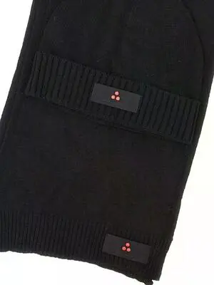 Peuterey Silli05 Ribbed Scarf Set - Black