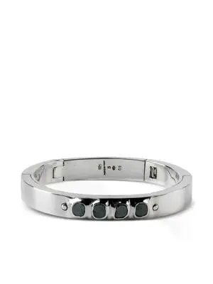 PARTS OF FOUR Sterling Sistema Bracelet With Diamond Slabs - Silver