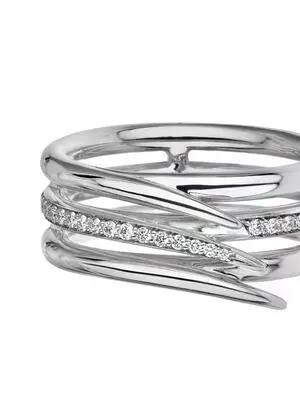 SHAUN LEANE 18k White Gold And Palladium Armis Diamond Ring