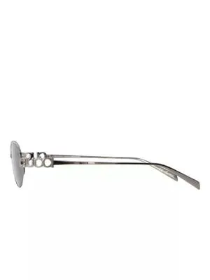 Gucci Oval-frame Sunglasses - Silver