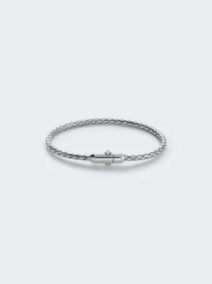 Bottega Veneta Intreccio Sterling Bracelet - Silver