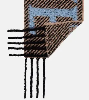 Loewe Logo Alpaca And Wool-blend Scarf